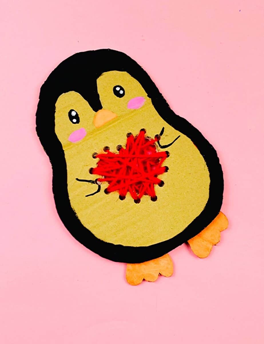 Cute Cardboard Penguin Craft