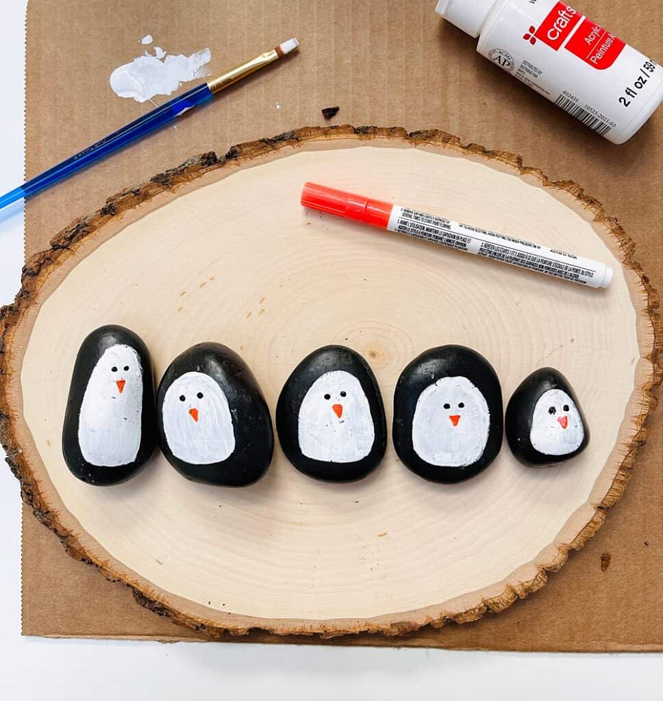 Easy DIY Penguin Rock Craft