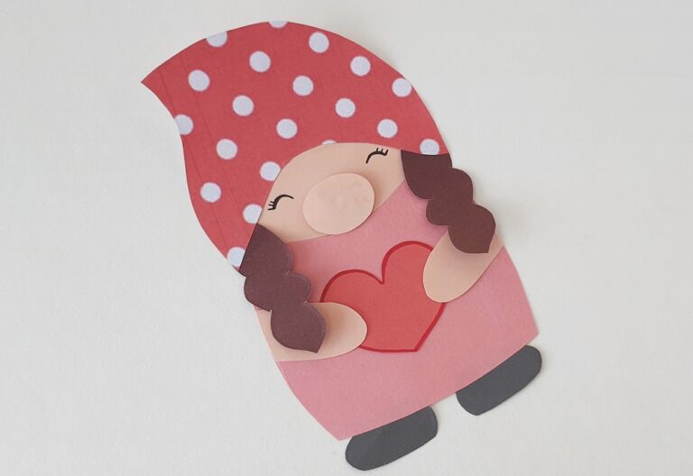 DIY Valentine Paper Gnome Craft for All Ages