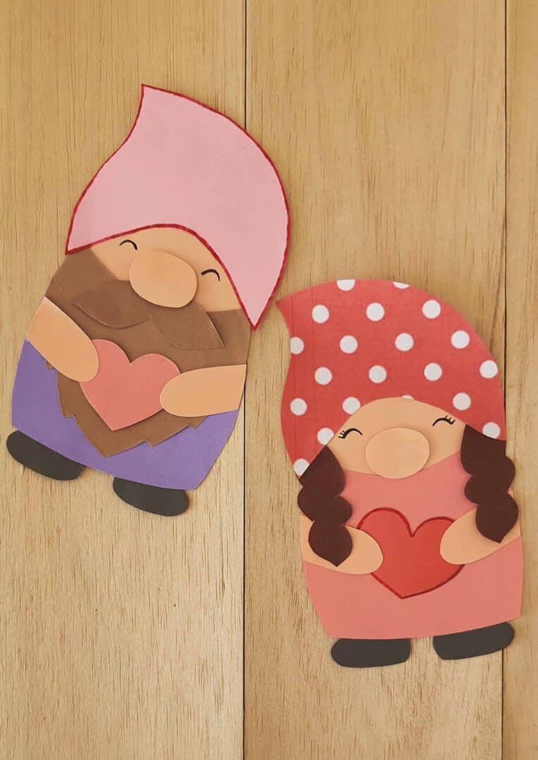 DIY Valentine Paper Gnome Craft for All Ages