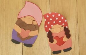 DIY Valentine Paper Gnome Craft for All Ages