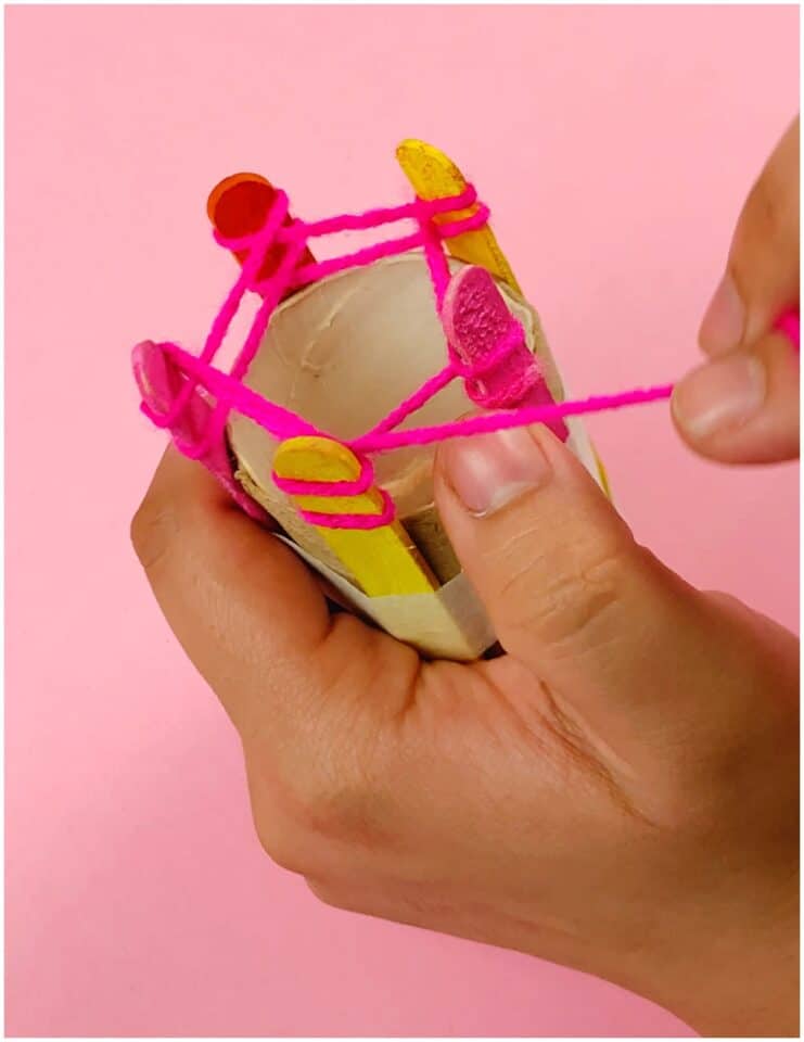 Genius Cardboard Paper Tube Knitting Craft