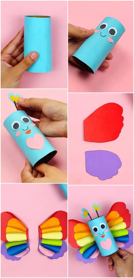 The Most Colorful Rainbow Toilet Paper Roll Butterfly – All American ...