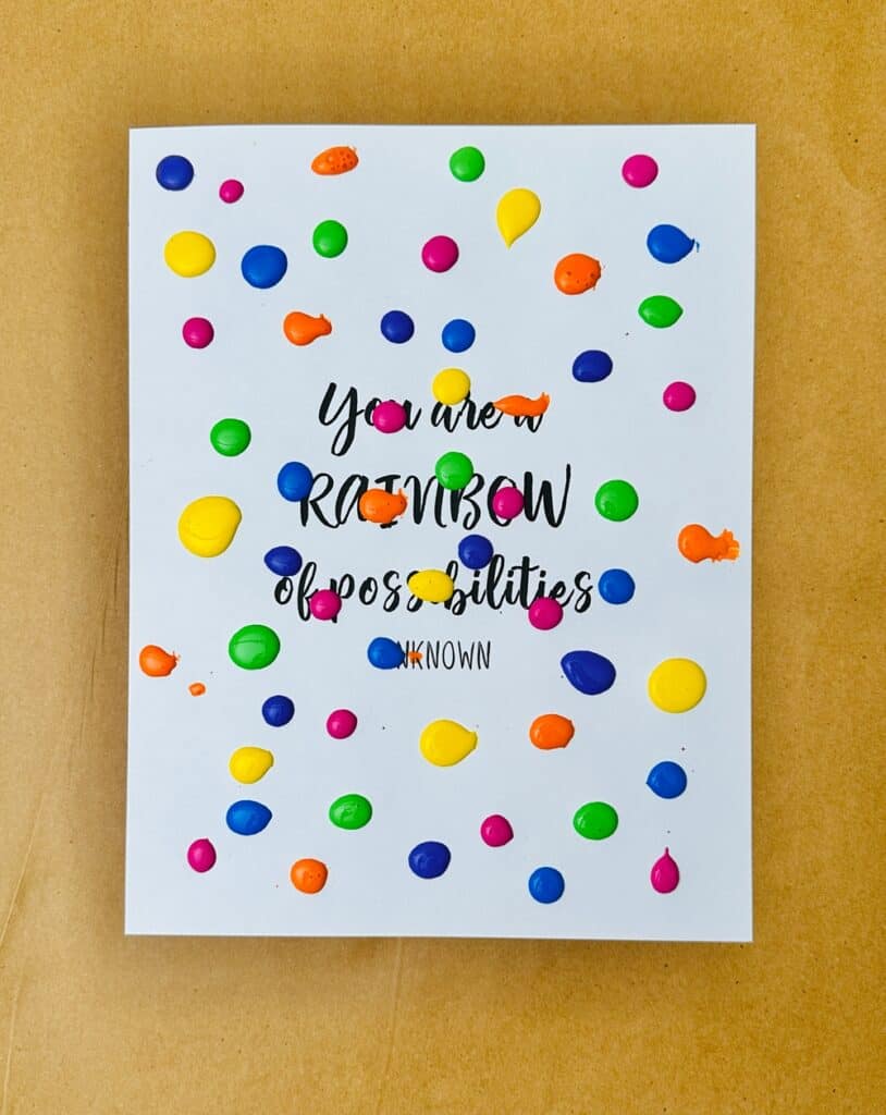 Create Rainbow Quotes Art With Our Printable