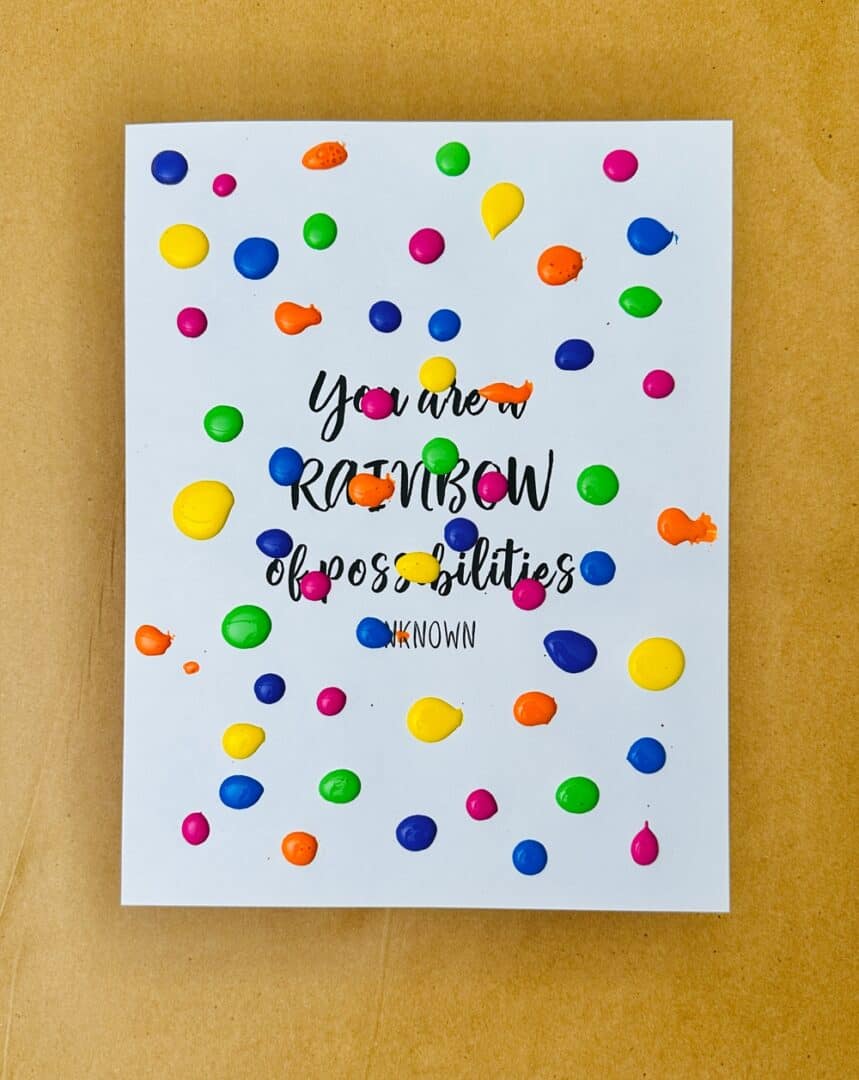 Create Rainbow Quotes Art With Our Printable