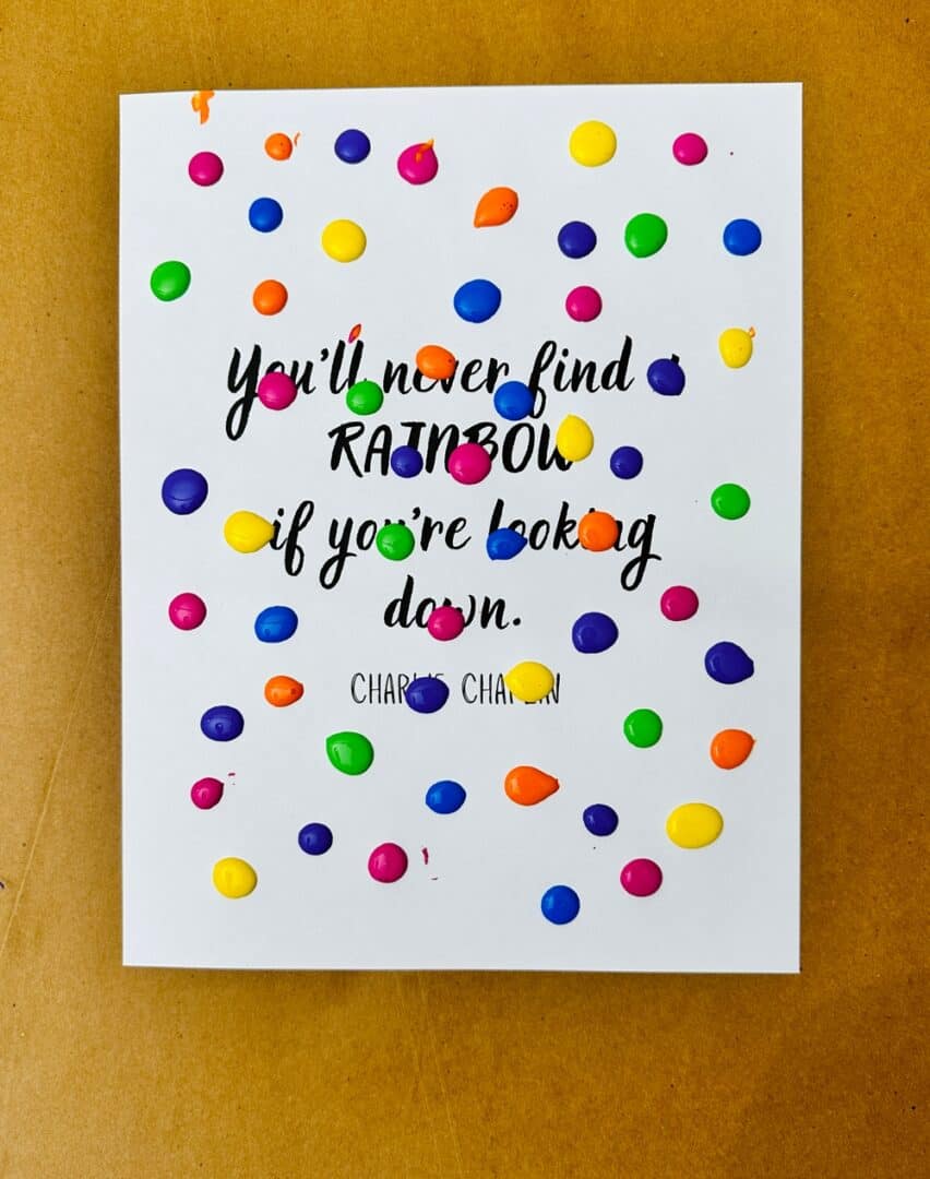 Create Rainbow Quotes Art With Our Printable