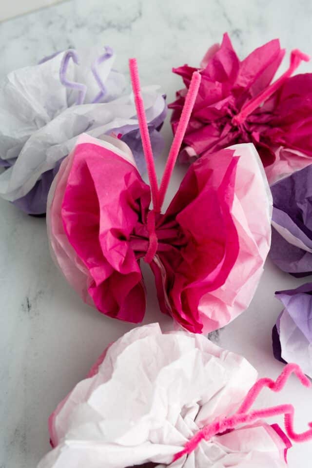 Flutter Your Way into Spring with DIY Tissue Paper Butterflies