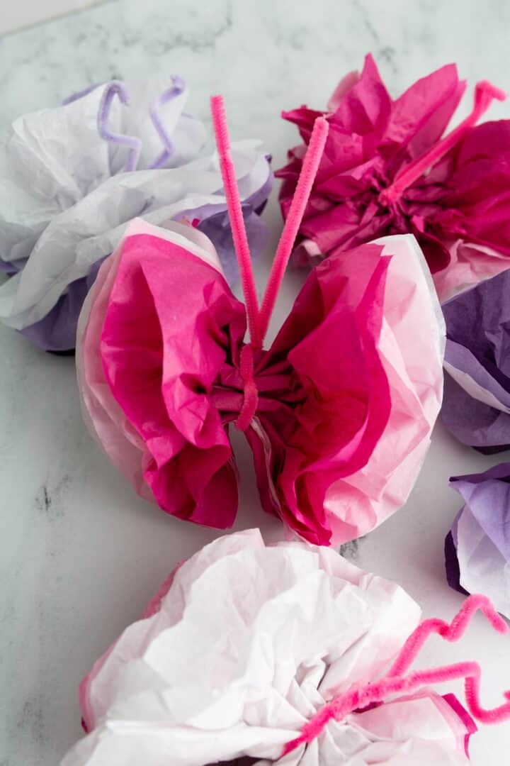 Flutter Your Way into Spring with DIY Tissue Paper Butterflies