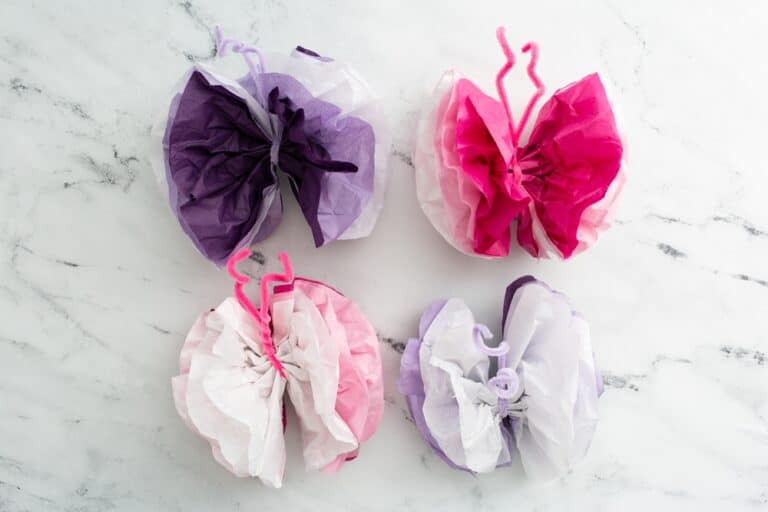 Flutter Your Way into Spring with DIY Tissue Paper Butterflies