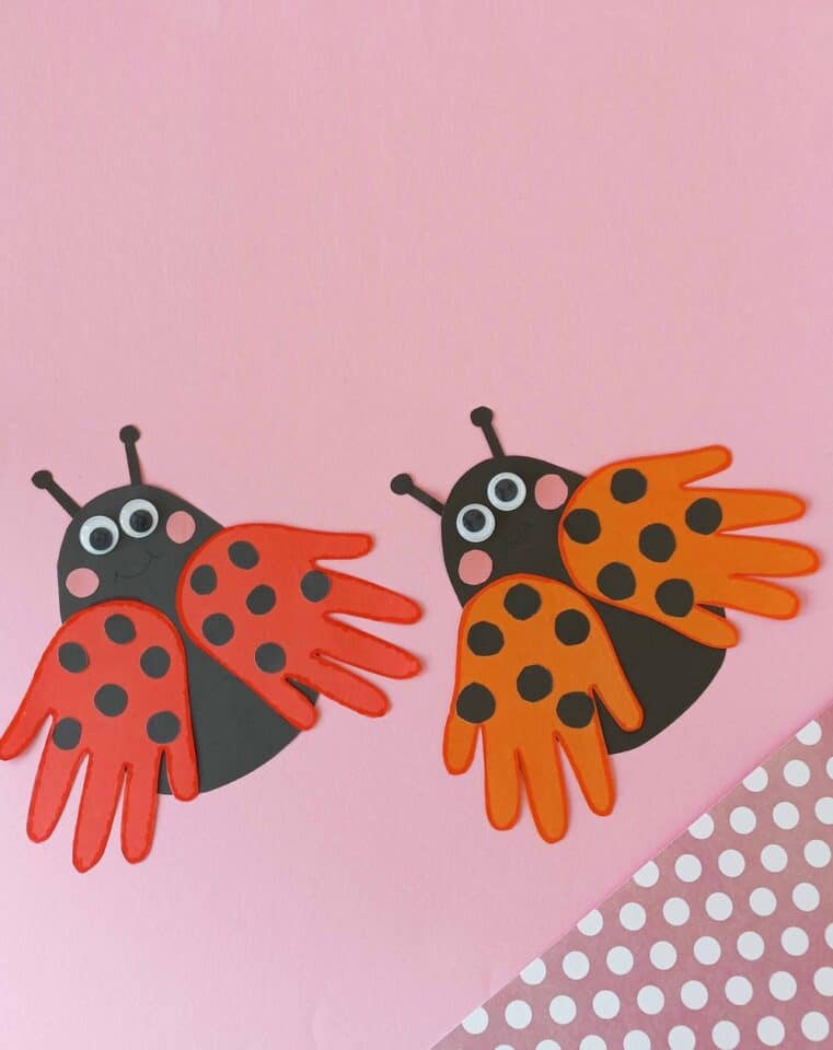 Handprint Ladybug Craft With Printable Template