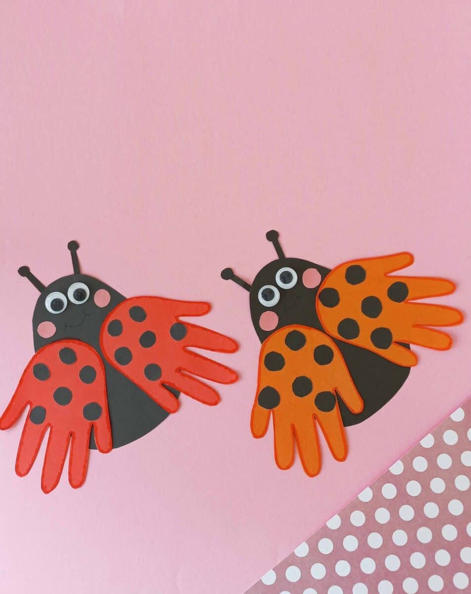 Handprint Ladybug Craft With Printable Template