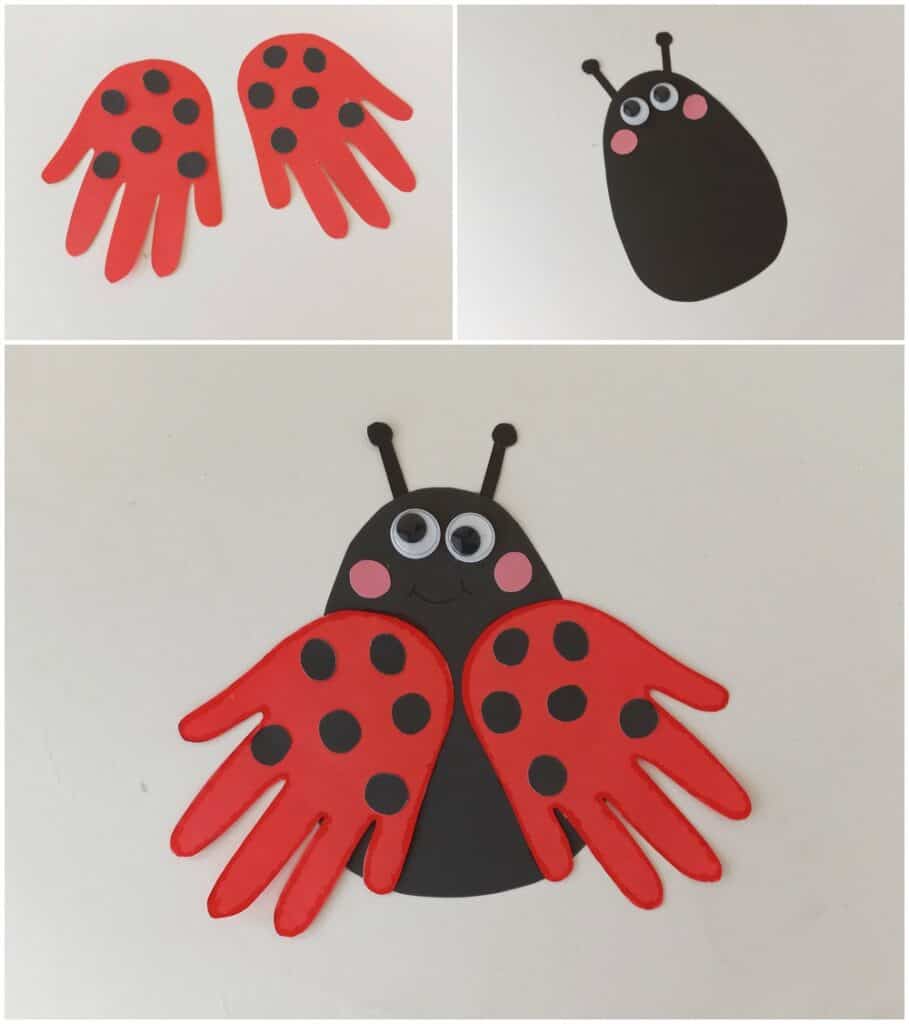 Handprint Ladybug Craft With Printable Template