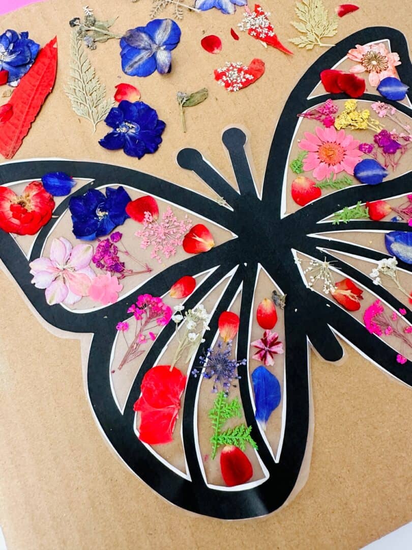 Make a Beautiful Pressed Flower Butterfly Craft