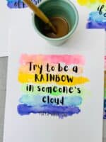 How to Create Easy Watercolor Word Art