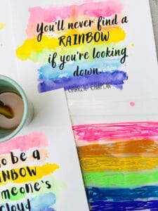 How to Create Easy Watercolor Word Art