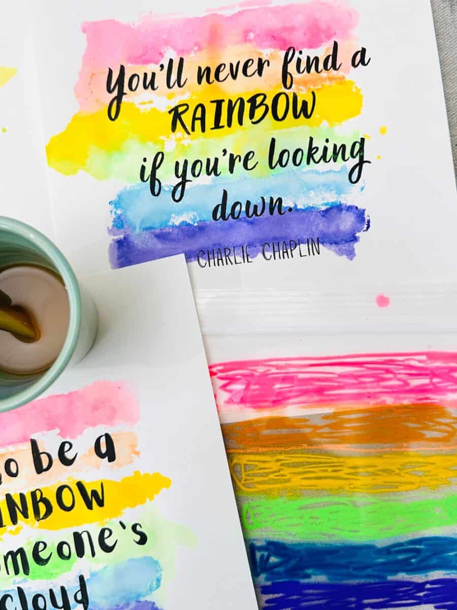 How to Create Easy Watercolor Word Art