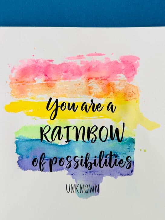 How to Create Easy Watercolor Word Art