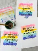 How to Create Easy Watercolor Word Art