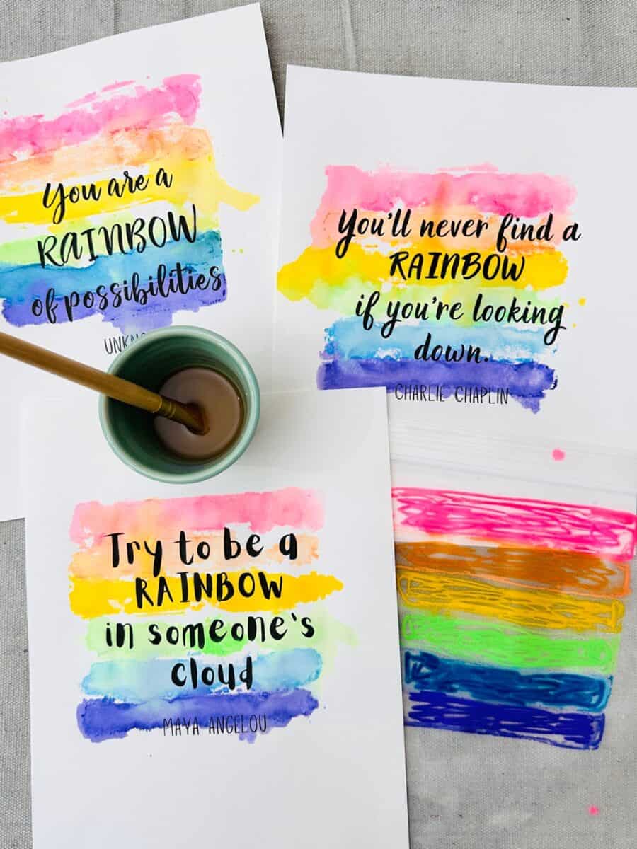 How to Create Easy Watercolor Word Art