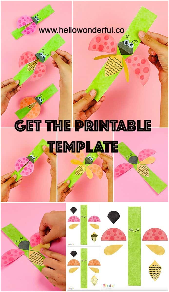 Paper Ladybug Craft With Printable Template