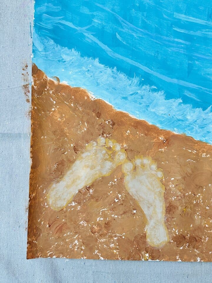This Beach Footprint Art Is The Cutest Summer Craft For Kids