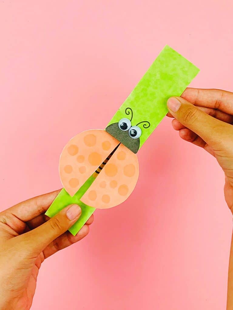 Paper Ladybug Craft With Printable Template