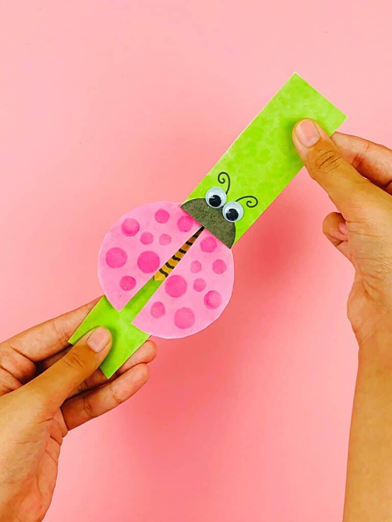 Paper Ladybug Craft With Printable Template