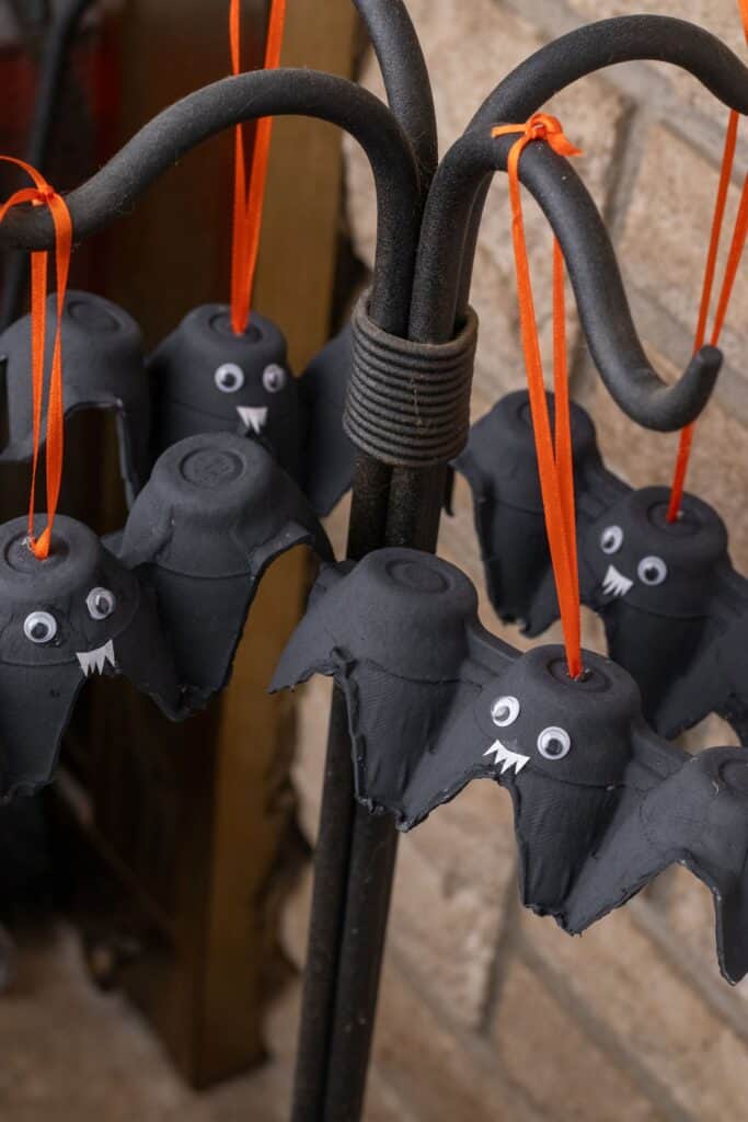 DIY Egg Carton Bats: A Spooky Recycled Halloween Craft
