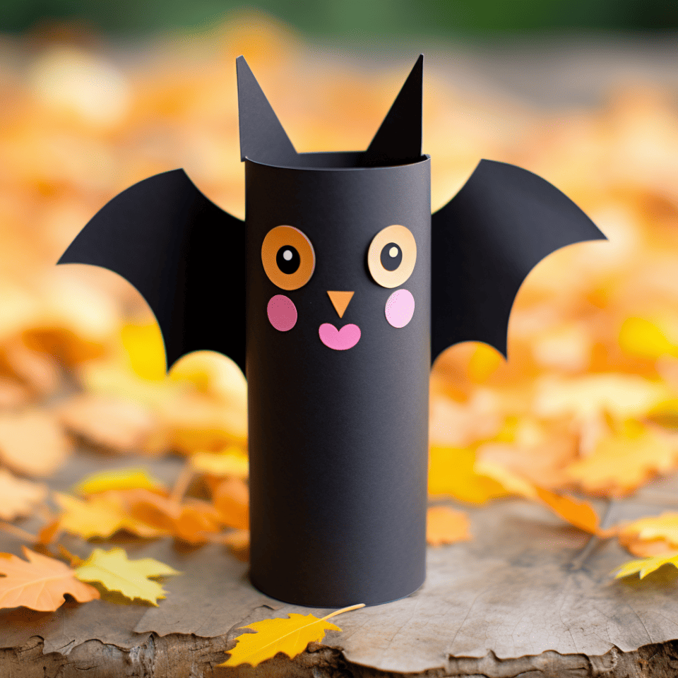 Cute Paper Tube Bats: A Fun and Easy Recycled Halloween Craft