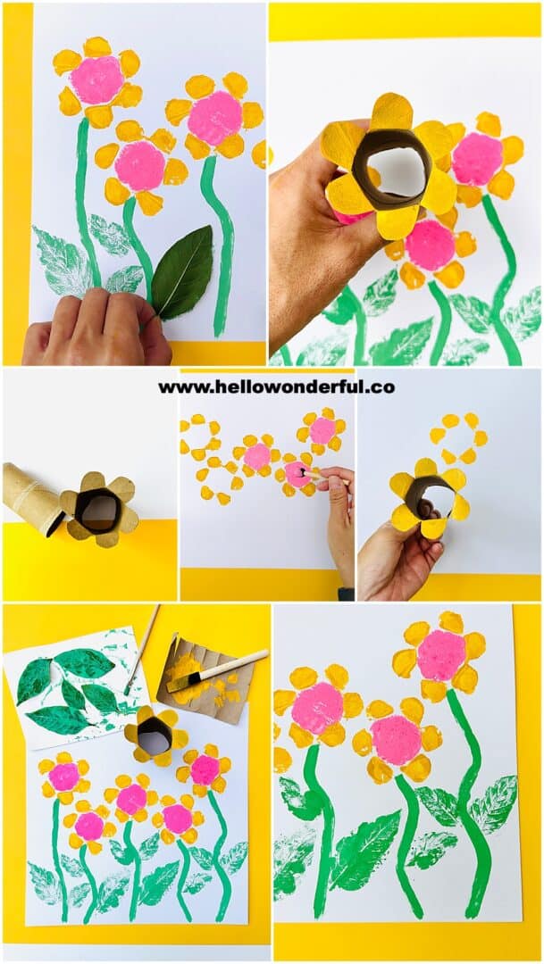 \Make This Adorable Paper Tube Flower Art