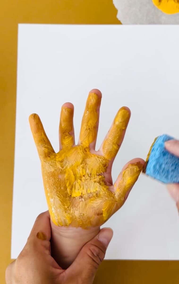 Fall Leaf Handprint Art for Kids