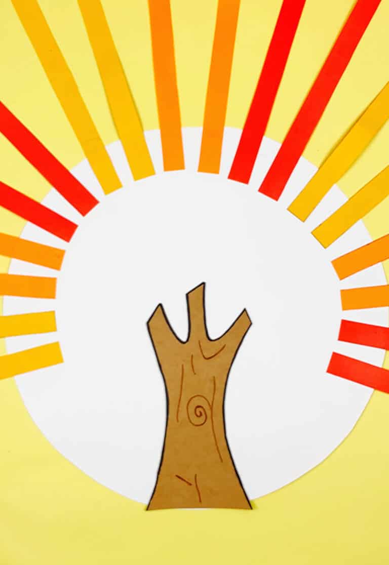 Create a Cute Fall Paper Tree Craft With Printable Template