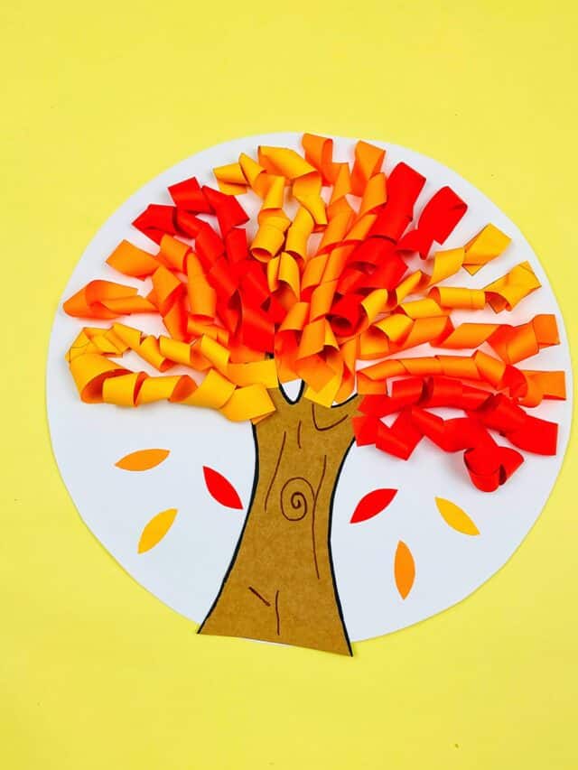 Create a Cute Fall Paper Tree Craft With Printable Template