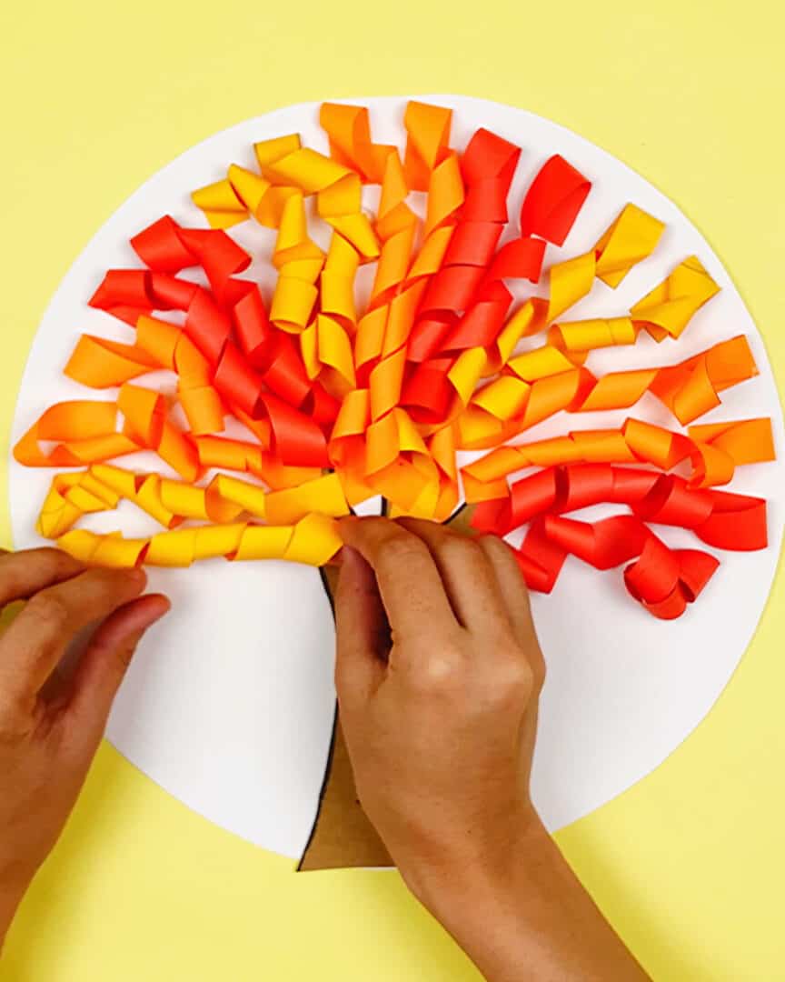Create a Cute Fall Paper Tree Craft With Printable Template