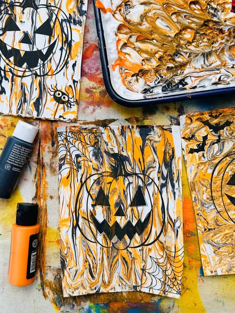 Halloween Shaving Cream Art - Spooky Sensory Halloween Craft