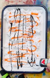 Halloween Shaving Cream Art - Spooky Sensory Halloween Craft