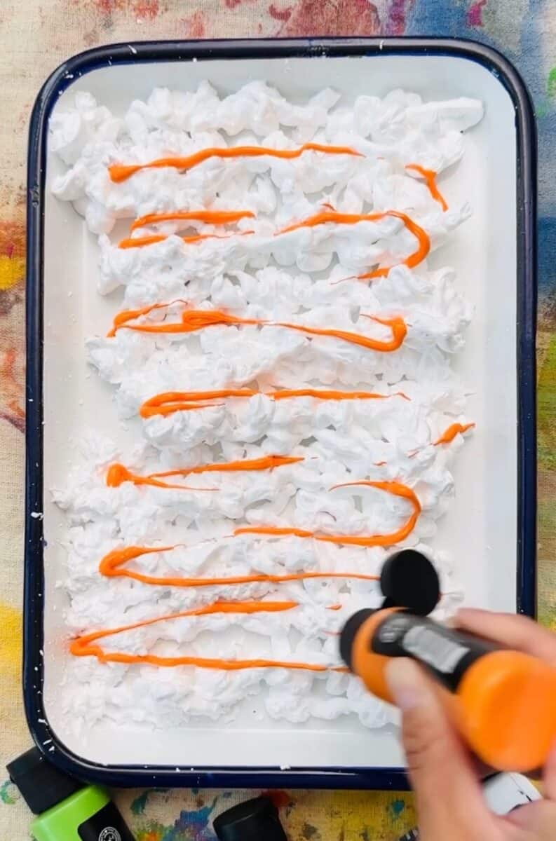 Halloween Shaving Cream Art - Spooky Sensory Halloween Craft
