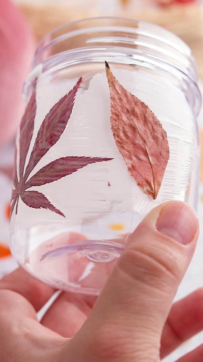 DIY Pressed Fall Leaf Jars - A Beautiful Fall Craft