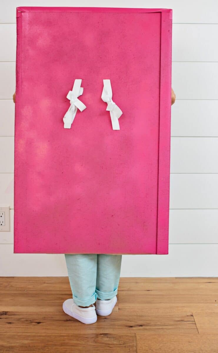 Diy Barbie Costume Using A Cardboard Box