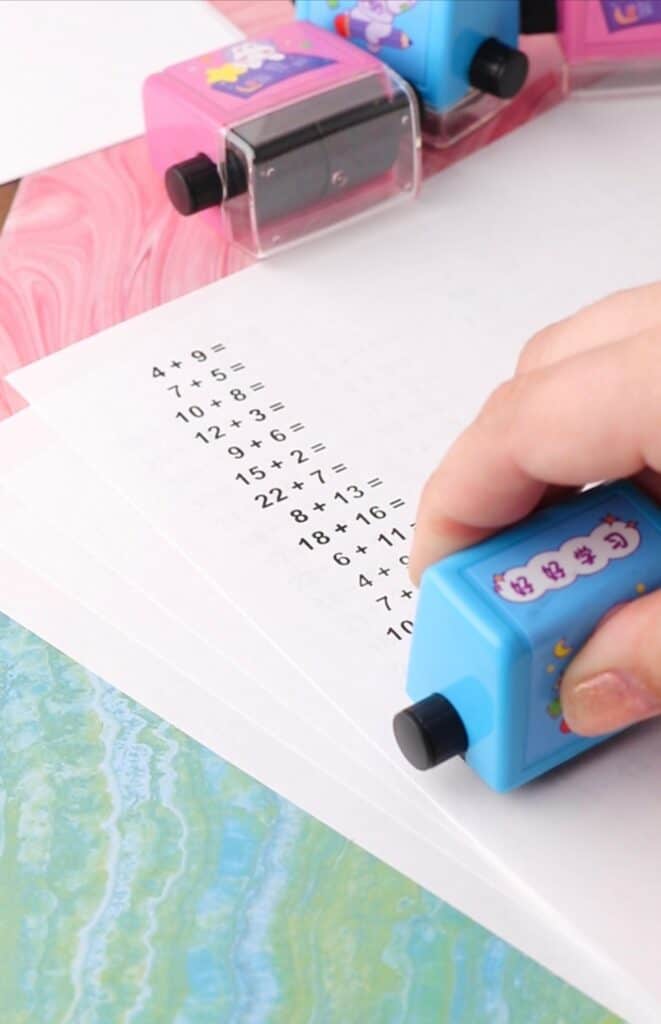 These Smart Math Roller Stamps Make Learning Math Fun