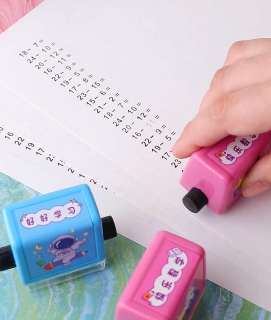 These Smart Math Roller Stamps Make Learning Math Fun
