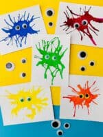 Colorful Watercolor Monsters: Fun Halloween Kids Art