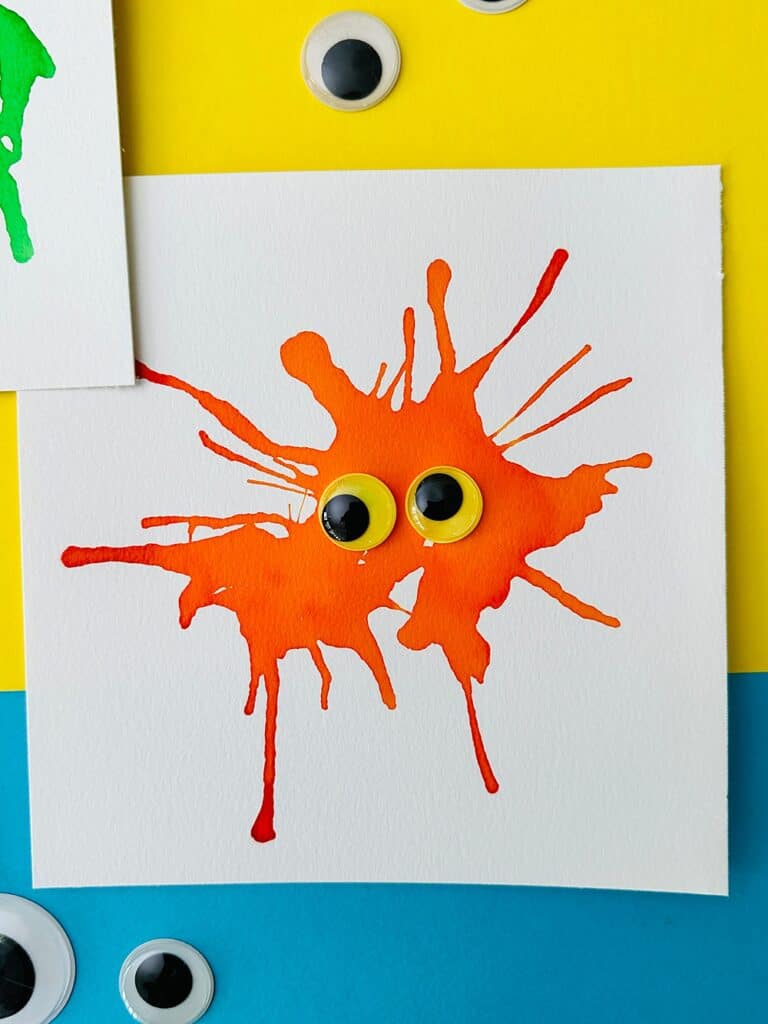 Colorful Watercolor Monsters: Fun Halloween Kids Art
