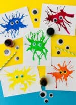 Colorful Watercolor Monsters: Fun Halloween Kids Art