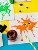 Colorful Watercolor Monsters: Fun Halloween Kids Art