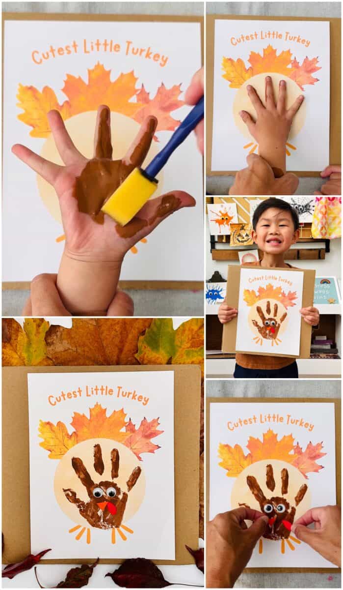 This Turkey Handprint Art Is A Cute Thanksgiving Craft For Kids