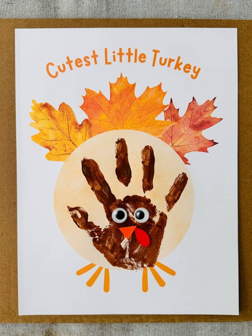 This Turkey Handprint Art Is A Cute Thanksgiving Craft For Kids