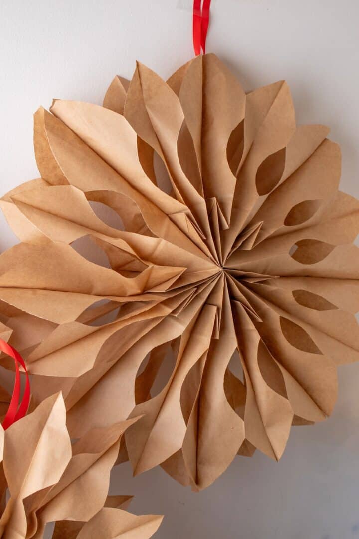 How to Make Paper Bag Snowflakes: A Beautiful DIY Winter Decor