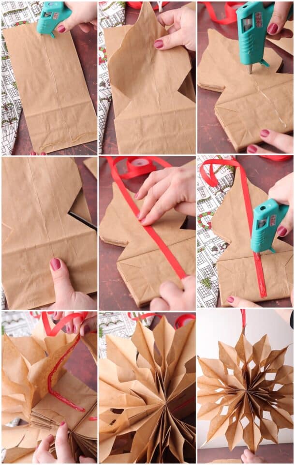 How to Make Paper Bag Snowflakes: A Beautiful DIY Winter Decor