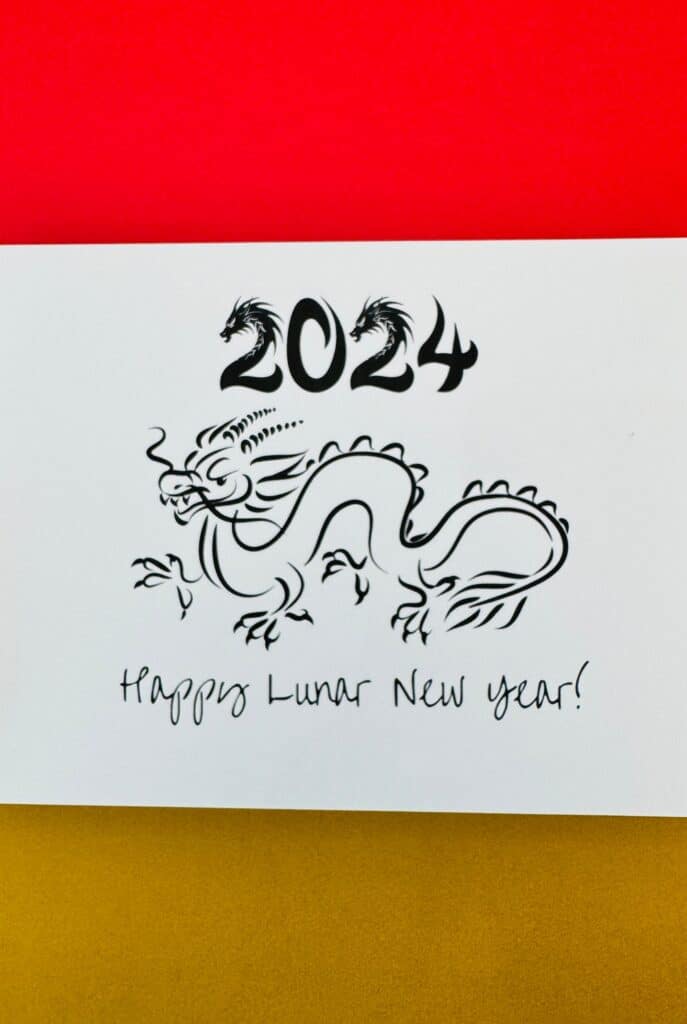 Foil Art Lunar New Year Dragon Craft - 2024